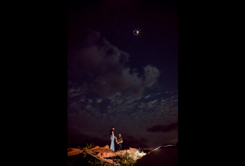 Local photographer captures picture-perfect proposal during eclipse ...
