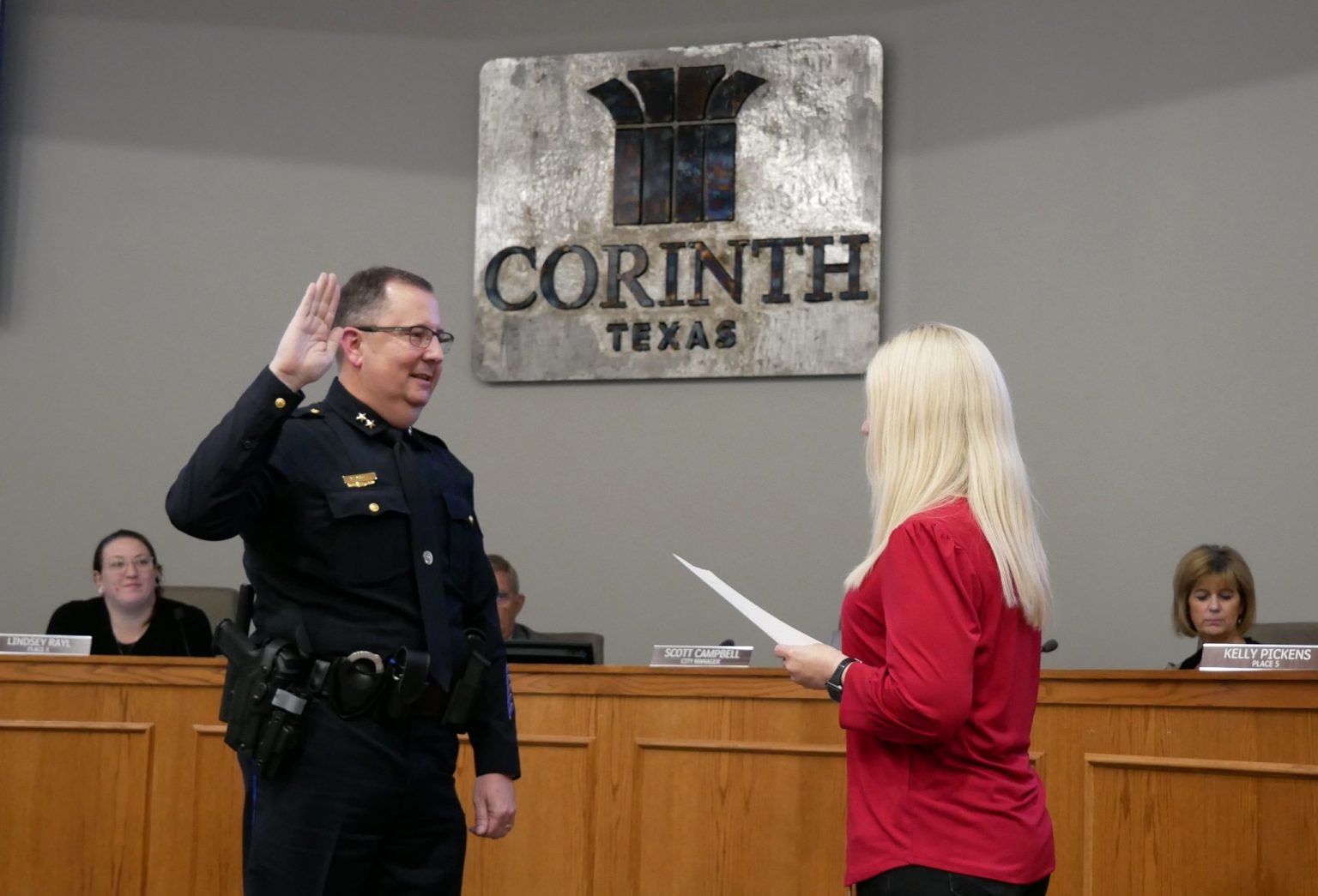 Former FMPD leader sworn in as Corinth police chief - Cross Timbers ...