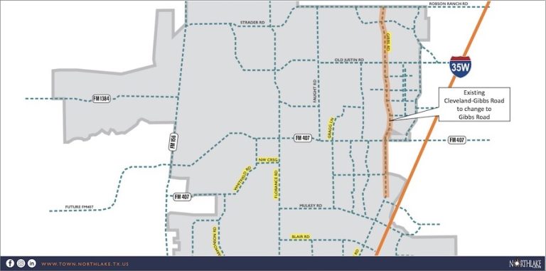 Northlake to split Cleveland-Gibbs Road due to I-35W bridge realignment ...